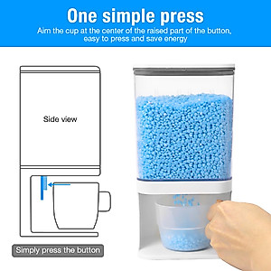 Conworld Scent Booster Beads Dispenser, Laundry Detergent Dispenser, Wall-Mounted for Laundry Beads, Laundry Room Organization, for Scent Booster, Stain Remover Powder, Laundry Beans