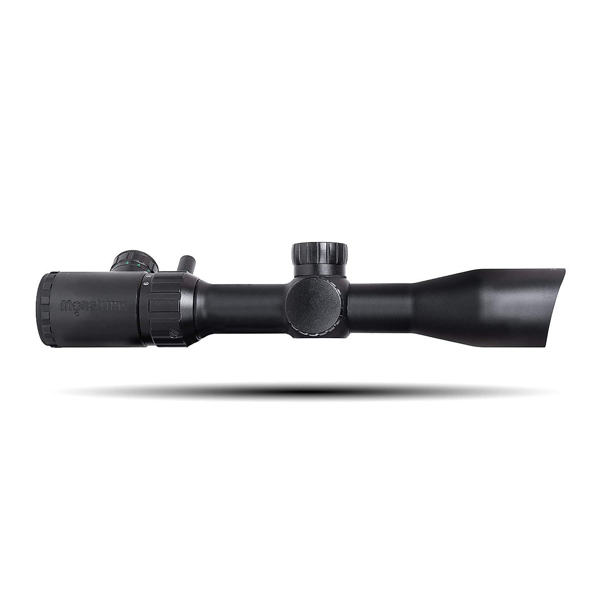 Monstrum 3-9x32 Rifle Scope with Rangefinder Reticle and Medium Profile Scope Rings | ZR252 Quick Release Scope Mount | Bundle