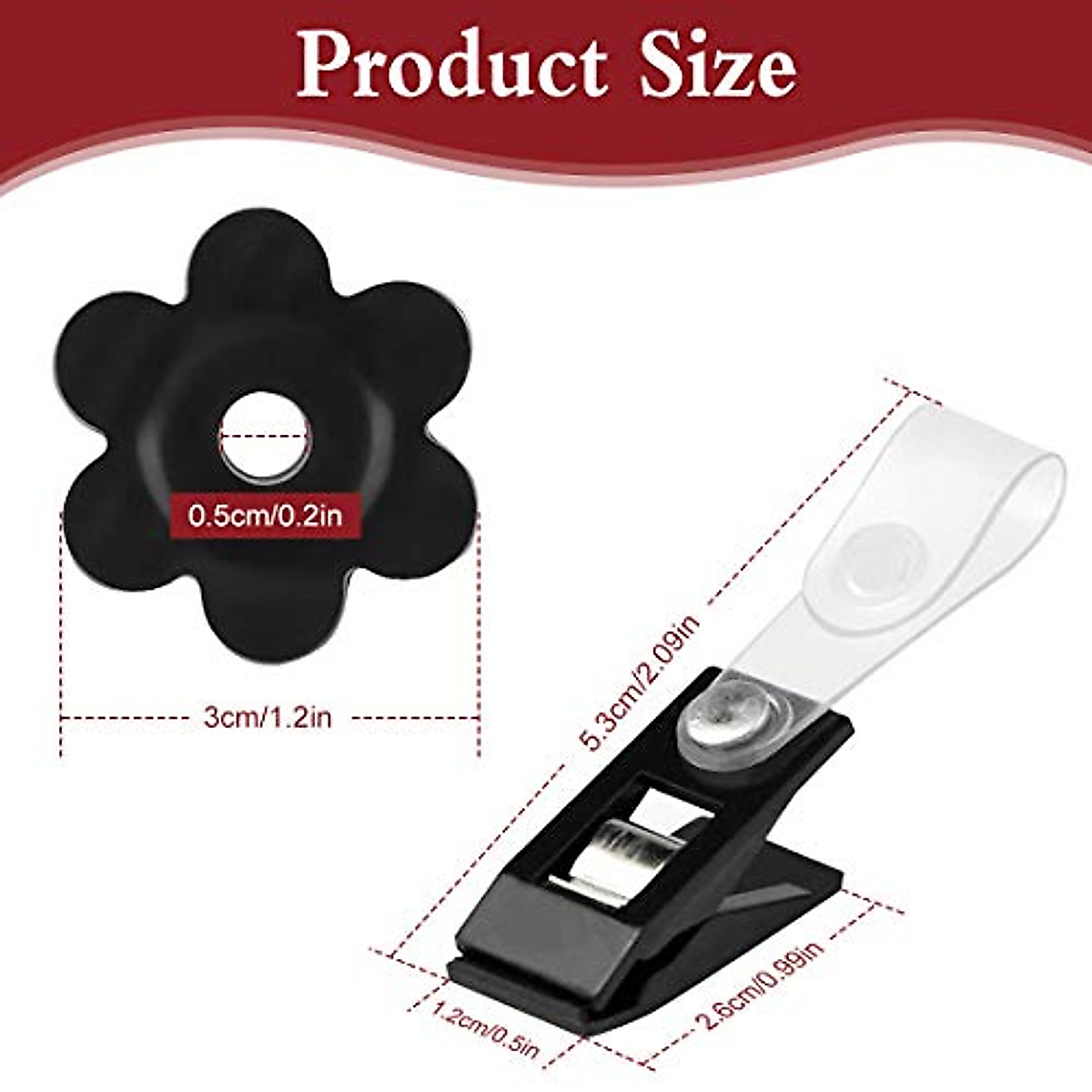 BAGTeck 10 PCS Garden Flag Rubber Stoppers and Adjustable Anti-Wind Flag Stops, Rubber Garden Flag Stoppers Flag Pole Stopper and Yard Flag Clip for Garden Flag Pole Stand (10PCS)