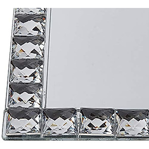 Elegance Mirror Vanity Tray, 9" x 14", Clear