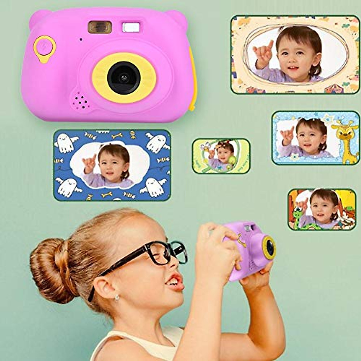 Kids Digital Camera, 2 inch Screen WiFi Kids Camera Auto Focus, Drop Resistant and Durable Birthday Gifts for Boys and Girls