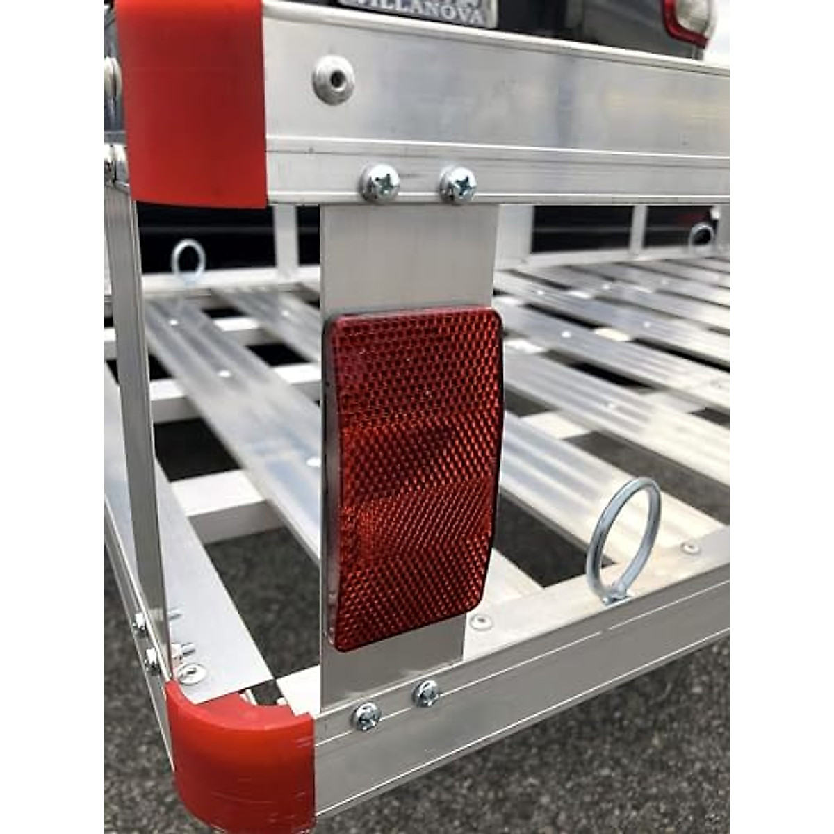 MaxxHaul 80779 50" x 29.5" Trailer Hitch Mount Aluminum Cargo Carrier With High Side Rails With 47" Ramp For RV's, Trucks, SUV's, Vans, Cars - 500 lb. Capacity