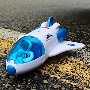 Daron NASA Space Adventure Series: Space Shuttle with Lights & Sounds & Figure, Approx 9" X 7", Medium