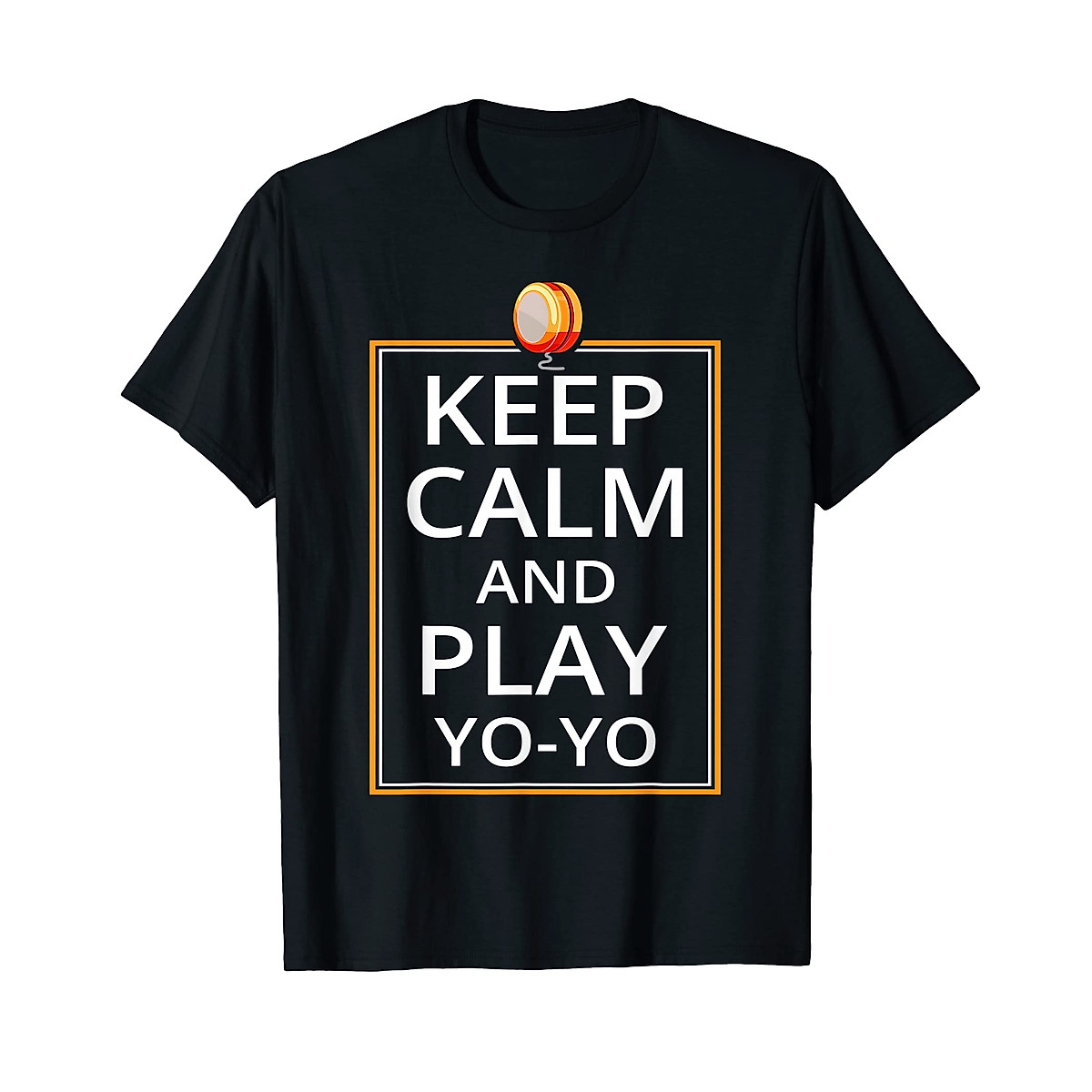 Keep calm and play Yo-Yo design 70`s costume and yoyo T-Shirt