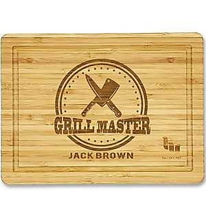 Couples Gift for Husband, Gift to Wife for Valentines Day, Personalized Cutting Board Gif for Man, BBQ Couples Gifts, Customized Bamboo Cutting Board, Housewarming Thick Cutting Cheese Boards Gift