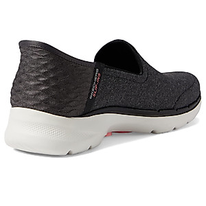 Skechers Go Walk 6 Vibrant Charm Hands Free Slip-Ins Gray/Aqua 8.5 B (M)