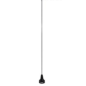 Flexible Tunable Black Kote Stainlees Steel 20 inch 136-510 MHz 3/4 inch NMO Antenna for All VHF UHF Mobile Radios 1113-B