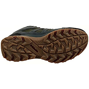 Columbia Men's Redmond III Mid Waterproof Hiking Shoe, Nori/Red Jasper, 13