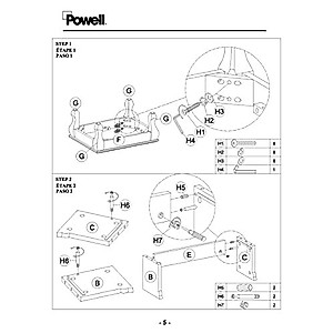 Powell Attic Cherry Bed Steps