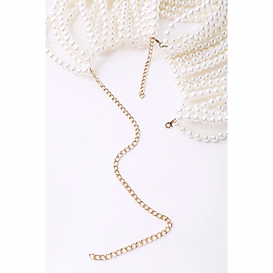 BABEYOND Women’s Pearl Body Chain – Fashion Necklace Top Shawl Handmade Jewelry for Women