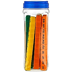 Didax Educational Resources Unifix Letter Blends Cubes Set Medium