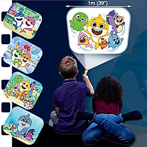 Nickelodeon Baby Sharks Big Show! Torch & Projector, View All Your Favorite Characters, 39" Projections, Kids Ages 3+