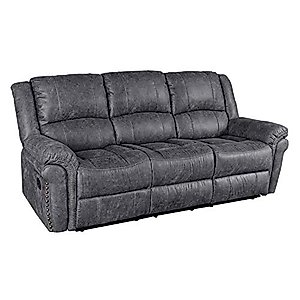 Hawthorne Collections Socorro Reclining Reclining Sofa - Gray