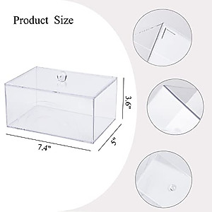 Farmhouse Laundry Dryer Sheet Holder Clear Detergent Pods Container Dryer Balls Dispenser with Lid, Organization and Storage Box for Laundry Room, Bedroom, Desk
