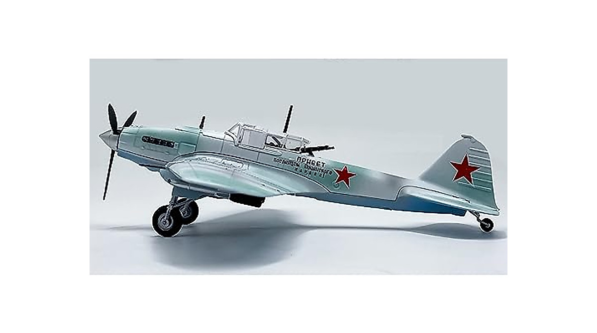 Ilyushin IL-2M3 Sturmovik Aircraft White Camouflage Hello to The Envoys of The Tuvan People ...