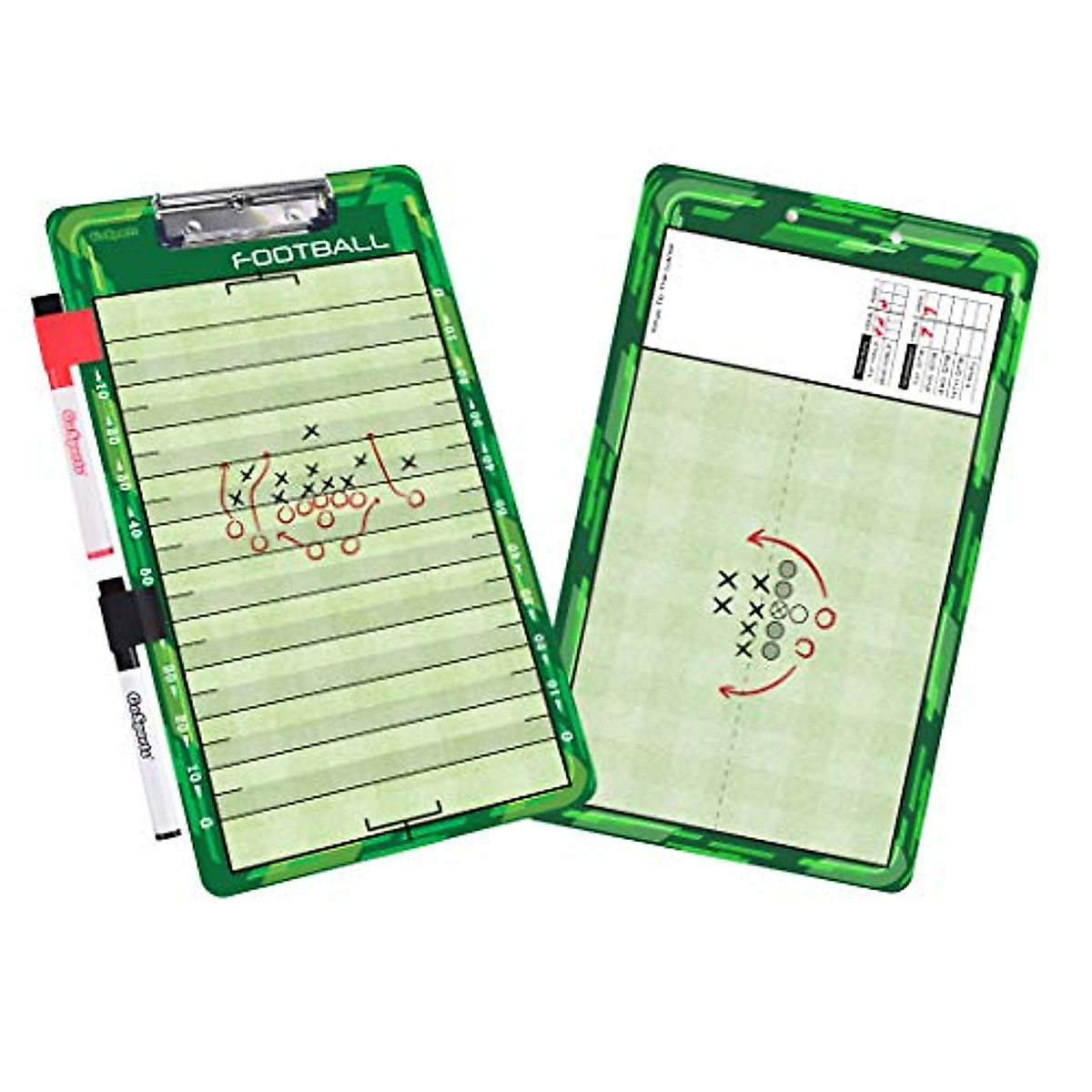 GoSports Dry Erase Coaches Board with 2 Dry Erase Pens