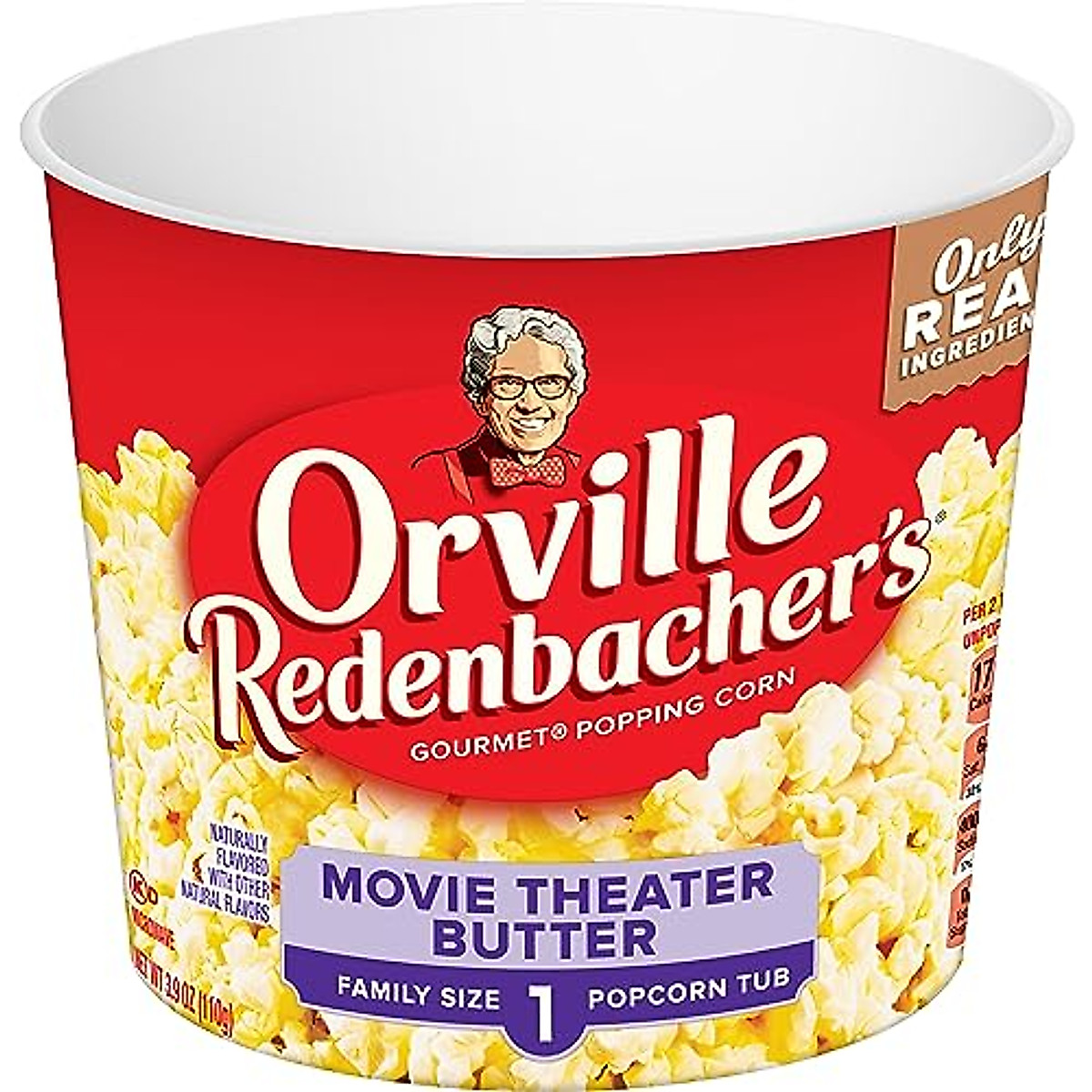 Orville Redenbacher's Movie Theater Butter Popcorn Tub, 3.9 Ounce