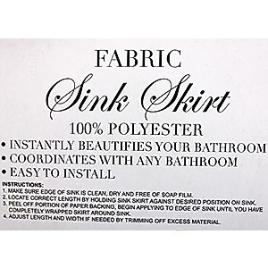 Fabric Sink Skirt Diamond Mosaic Stitch Platinum Silver Grey