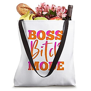 Boss Bitch Mode Motivational Funny Memes Tote Bag