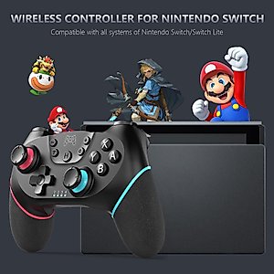 ASTARRY Switch Controller Wireless Switch Pro Controller Compatible with Switch/Switch Lite/Switch OLED Programmable Remote Gamepad Joystick with Wake-up and Turbo（Upgraded Version）