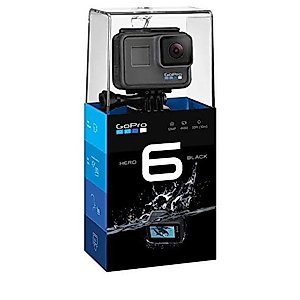 GoPro HERO6 Black — Waterproof Digital Action Camera for Travel with Touch Screen 4K HD Video 12MP Photos