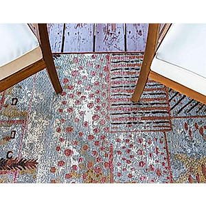 Unique Loom Outdoor Modern Collection Area Rug - Pine (5' 3" x 8' Rectangle, Multi/ Brown)