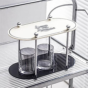 Bathroom Shower Shampoo Long Double-Layer Single-Layer Glass Shelf Bathroom Storage Cabinet Shelf