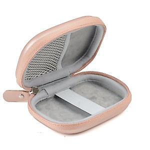 Alltravel case for External Solid State Drive Samsung T7, T7 Touch, T5, T3 250GB 500GB 1TB 2TB SSD USB 3.0 External Solid State Drives, Strong Compact Light Weight case, Mesh Pocket (Rose Gold)