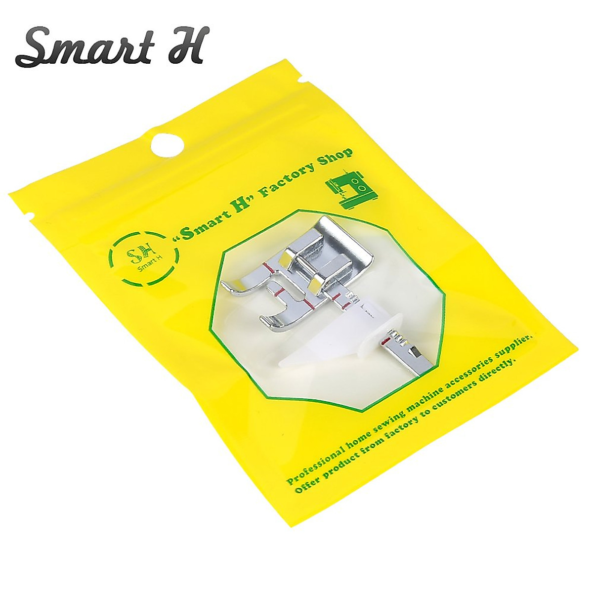 Smart H Adjustable Guide Sewing Machine Presser Foot. Fits for Low Shank Domestic Sewing Machine. Snapping On Brother, Babylock, Singer, Janome , Juki, New Home.