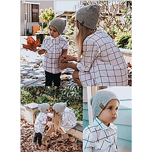 QandSweat Baby Boy's Hat Kids Cool Knit Beanie Hats Toddlers Caps Vertical Tail Style 1-5T (Knitted)