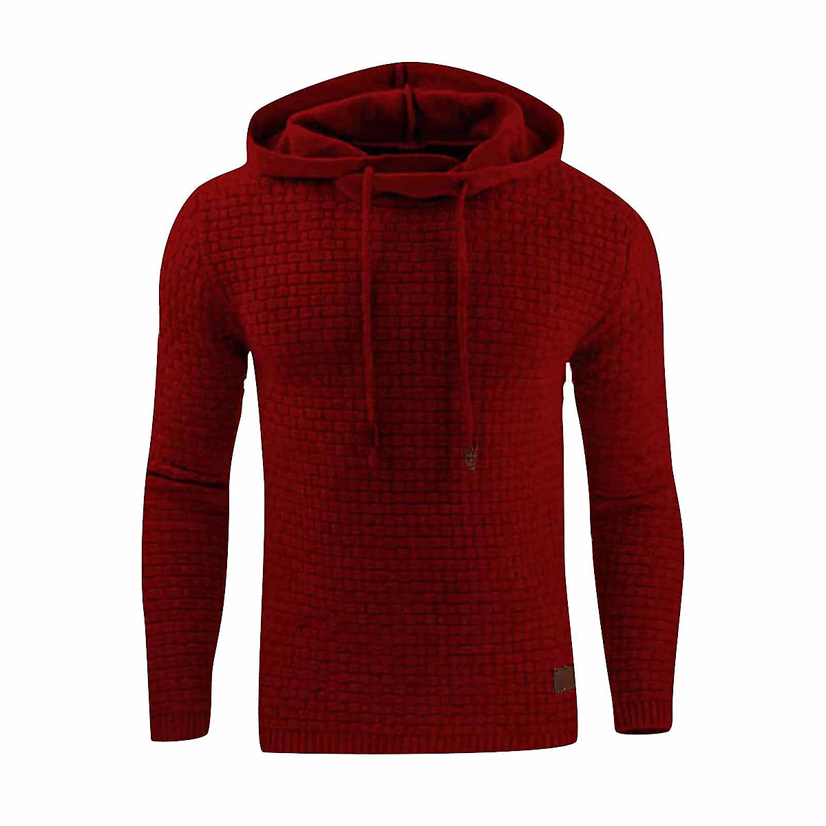 Ymosrh Mens Hoodie Sweatshirts Pullover, Trendy Hoodie Oversize Hoodies Sweatshirt Blank Hoodies for Printing Men Men's Winter Casual Hoodie Warm Long Sleeves Sweatshirt Coat Jacket (XL, Red)