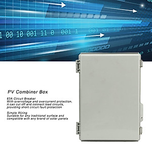 PV Combiner Box 4 in 2 Out Solar Combiner Box DC 1000V Protection for Solar Panel System
