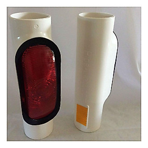 KCHEX Boat Trailer Incandescent Pipe Light Kit for 2" PVC Upright Guide Poles Sealed