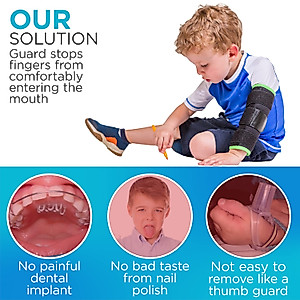 BraceAbility Thumb Sucking Guard - Pediatric Elbow Immobilizer Brace for Post Cleft Palate Surgery, Mild Elbow Strain Relief, IV Therapy, Fingernail Biting Prevention and Face Touching Restraint Wrap