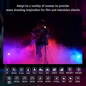 RGB Video Light, PHOTOOLEX TOFU Camera Light Mini 360° Full-Color LED Light 2500-9900K, Magnetic Photography Video Lights Rechargeable Battery for DSLR Camera GoPro Studio Streaming Tiktok Vlog Live