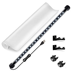 CURRENT USA Serene Add-on Accessory LED Background Light Kit | Includes Frosted Background Glass Film and RGB LED Light Strip | Fits Aquariums 48"-60" (Requires Serene Controller)