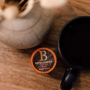 Intelligent Blends Dark Roast Decaf Coffee Pods, 100ct. Solar Energy Produced Recyclable Single Serve Swiss Water Processed Decaf Coffee Pods - 100% Arabica Coffee California Roasted, KCup Compatible