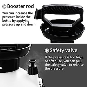 GARTOL 1.35 Gallon Garden Sprayer, Pump Pressure Sprayer in Lawn & Garden with Pressure Relief Valve, Adjustable Shoulder Strap, Translucent, for Plants and Cleaning