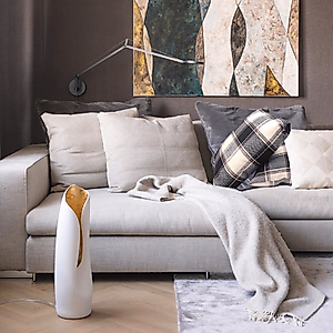 Balophily Sofa Square Throw Pillow Covers 18x18 Set of 2, Polyester Buffalo Plaid Couch Throw Pillow Cases, Black and White