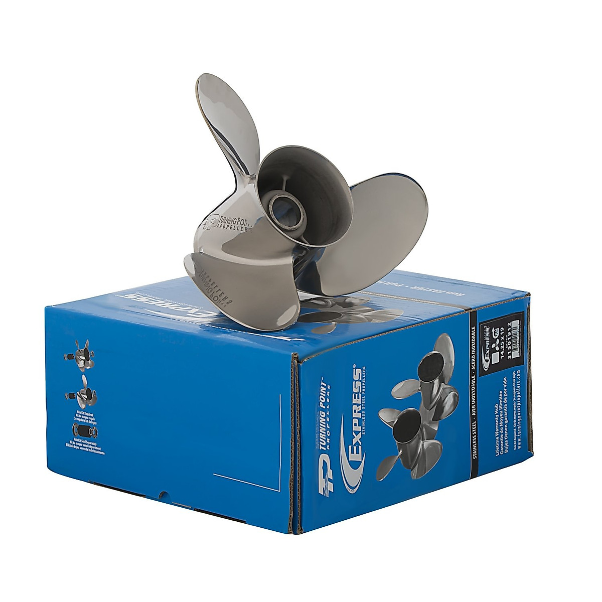 Turning Point Propeller 31501912 Express Right Stainless 3-Blade Propeller (14-1/4 X 19)