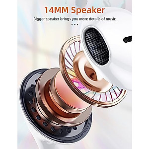 MAS CARNEY USB C Headphones TH6, Built-in Digital Chipset, Microphone, and Remote Control, Compatible with Samsung, Huawei, Oppo, VIVO, Honor, Google Pixel Smartphones, White