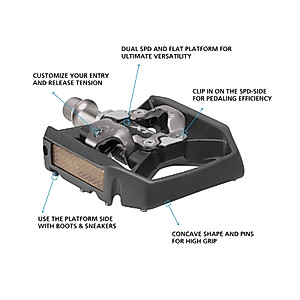 Shimano Deore XT PD-T8000 Pedal Trekking, Black, One Size