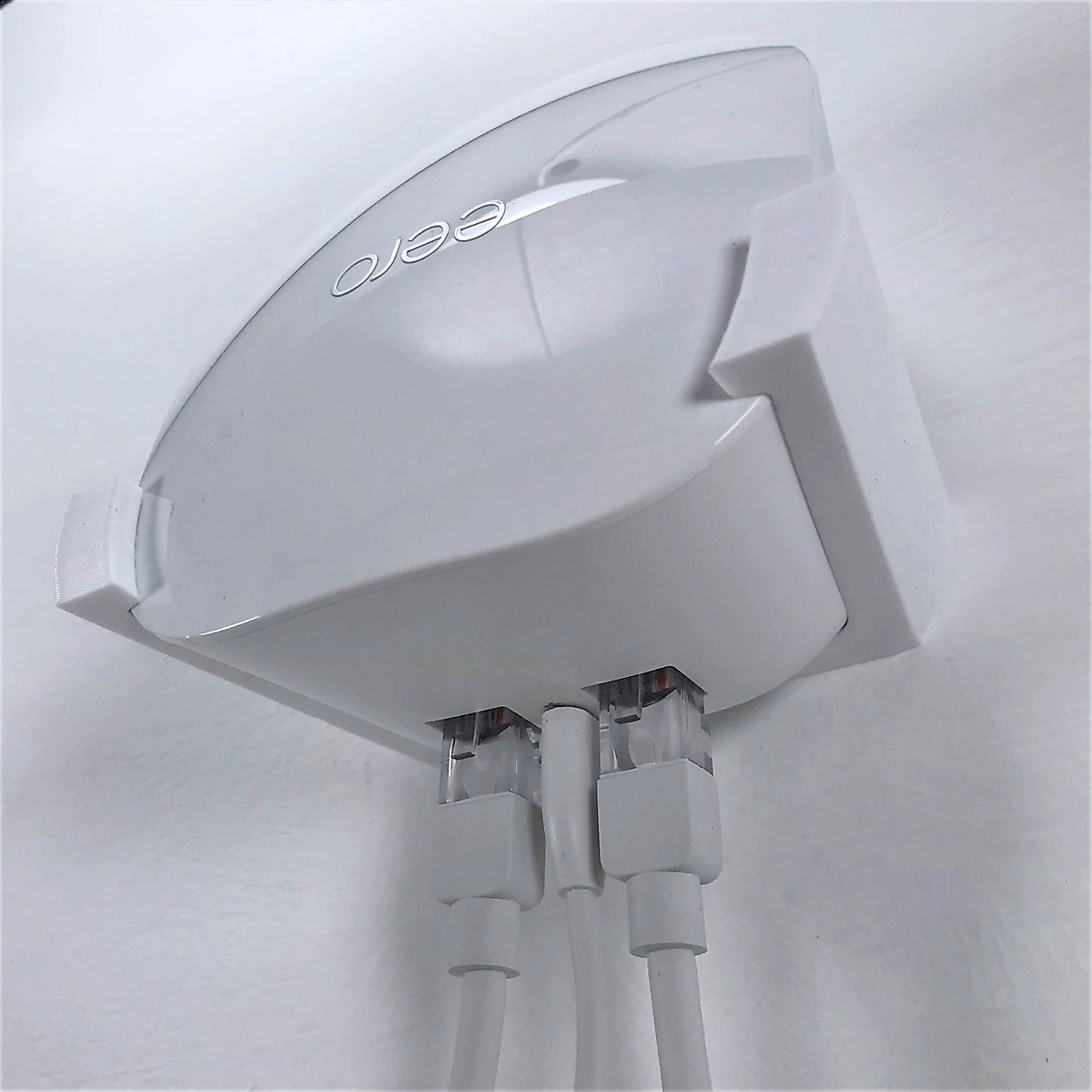 Wall Mount Bracket Holder for Eero Mesh Wi-Fi Router/Extender Holster Style White 3 Pack