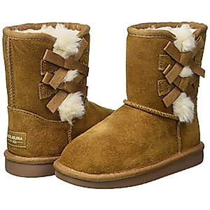 Koolaburra by UGG Unisex-Child Victoria Short Fashion Boot, Chestnut, 02 Youth US Little Kid