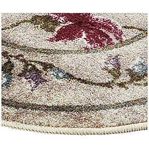 Brumlow Mills Butterfly Floral Area Rug for Kitchen, Dining, Living Room, Bedroom, Doorway Mat or Home Accent Carpet, 30" x 46", Opal
