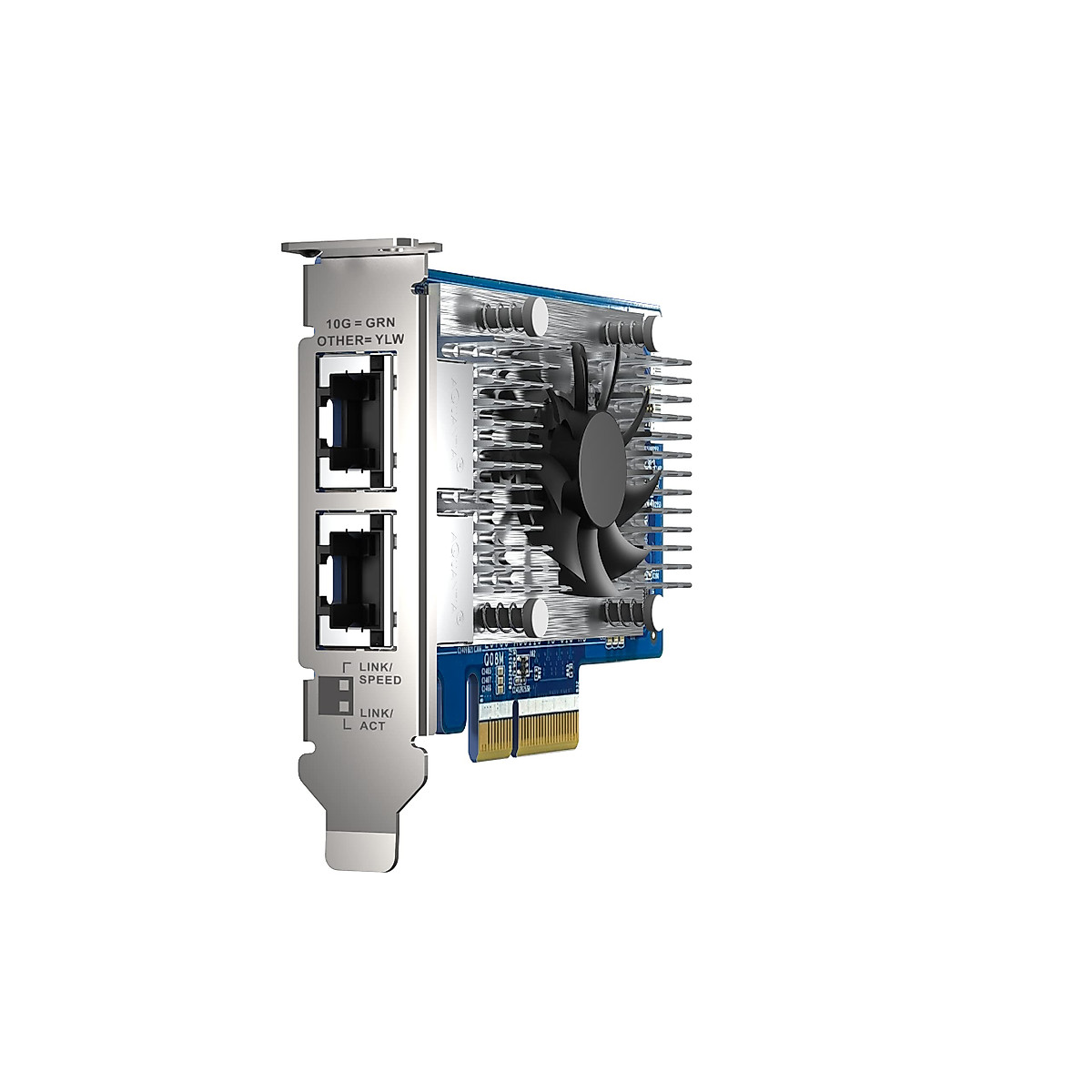QNAP QXG-10G2T-X710 Two Port 10GbE Network Card with SR-IOV and iSCSI, Block-Based and Supports Multiple Virtual Disk Modes