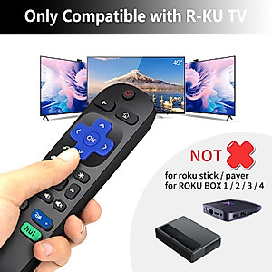 EFGWXYZZ Universal TV Remote Compatible with Roku TVs, Compatible with TCL/Hisense/Onn/Sharp/Element/Westinghouse/Philips/Insignia/Jvc/RCA Smart TVs (Pack of 2)