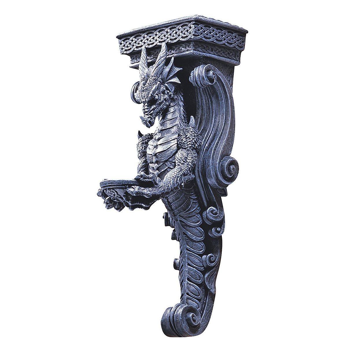 Design Toscano CL93826 Dragons of Darkmoor Castle Wall Caryatids - Set of Two,Set of 2
