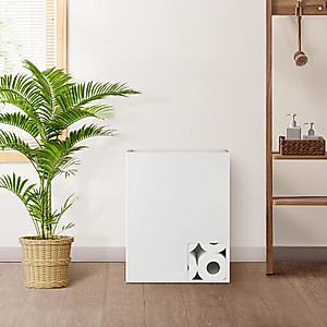 Toilet Paper Storage Organizer, Toilet Paper Holder Dispenser, 12 Rolls Compatible, White