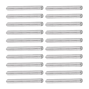 Bettomshin 100Pcs 0.08" x 0.87" (DxH) 304 Stainless Steel Dowel Pin Cylindrical Dowel Pins 2x22mm Shelf Pegs for Metal Devices Furniture Installation Wood Bunk Bed Support Shelves Silver Tone